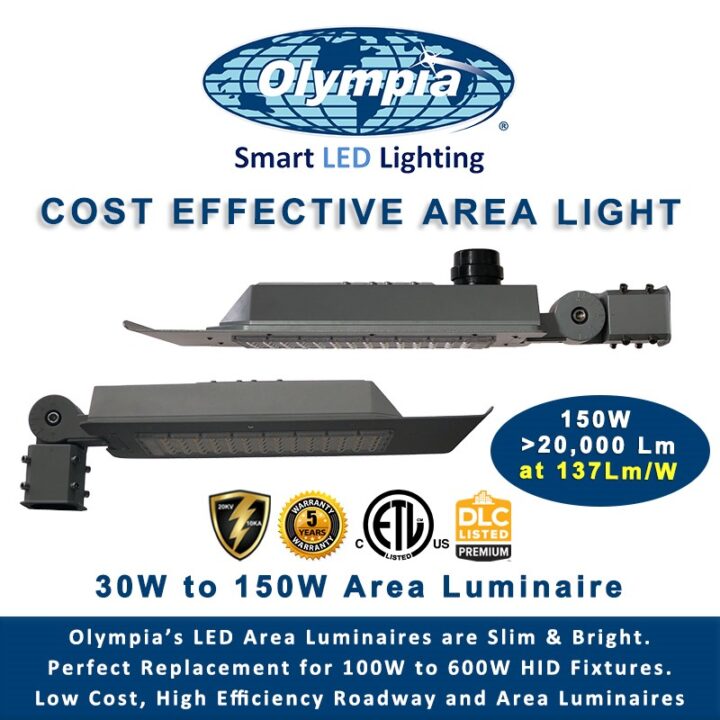 Slim Shoebox Fixtures for Roadways | Olympia Lighting